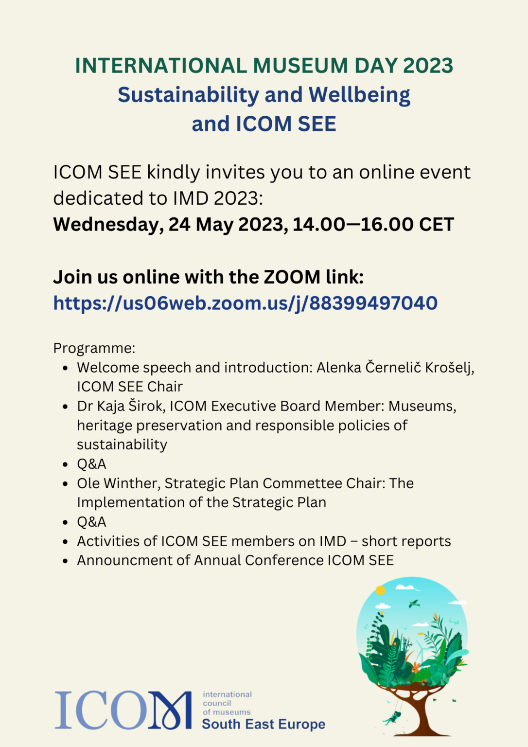International Museum Day 2023: Sustainability and Wellbeing - ICOM SEE ...